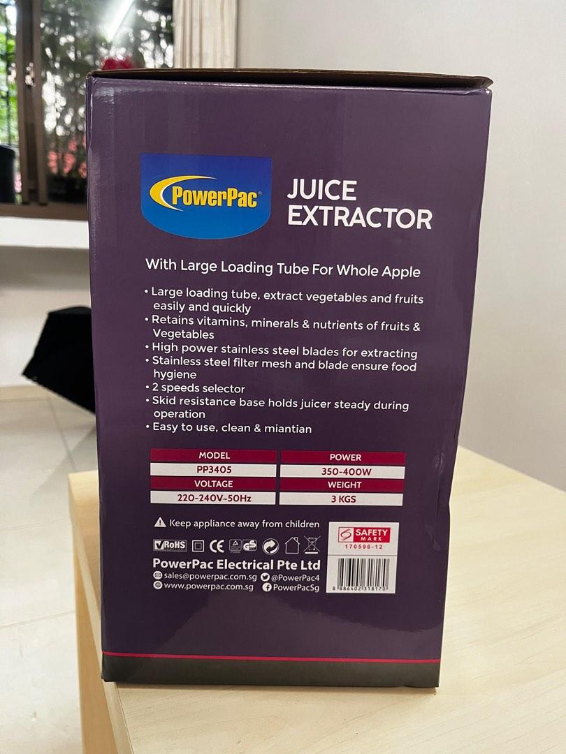 PowerPac juice extractor, TV & Home Appliances, Kitchen Appliances ...