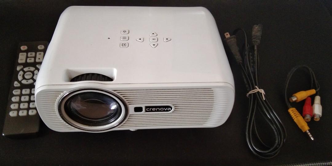 Projector Mini Led Crenova XPE-460, TV & Home Appliances, TV ...