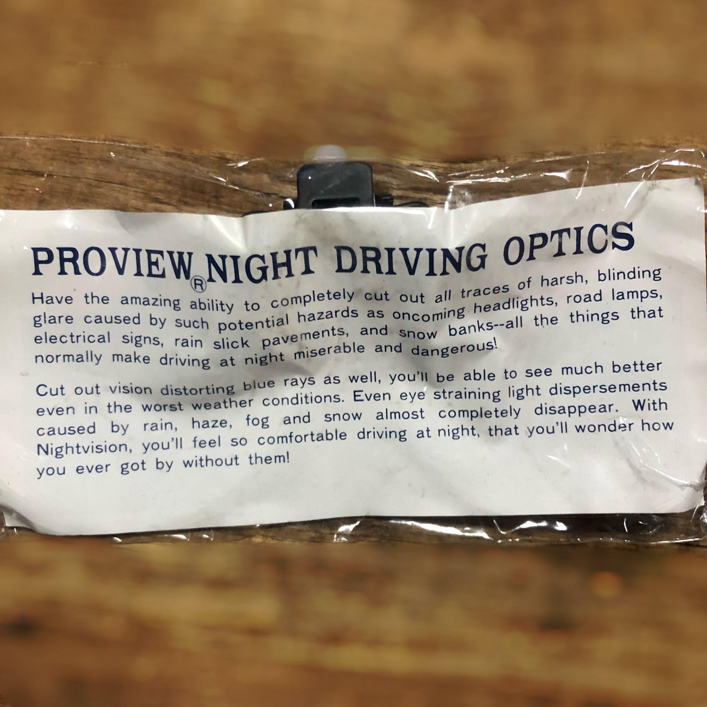 Proview Night Driving Clip-on Glasses, Beauty & Personal Care, Vision ...