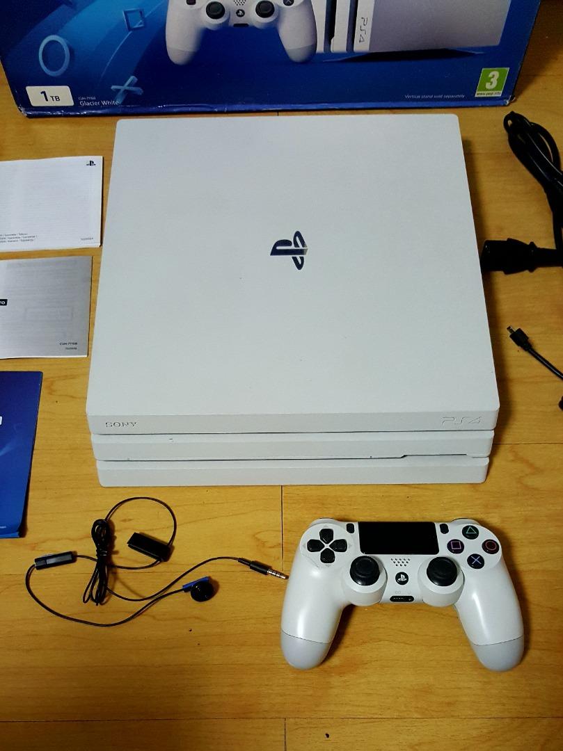 PS4 Pro - 1TB Version White Color (Region 2), Video Gaming, Video Game ...