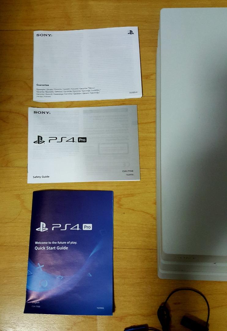 PS4 Pro - 1TB Version White Color (Region 2), Video Gaming, Video Game ...