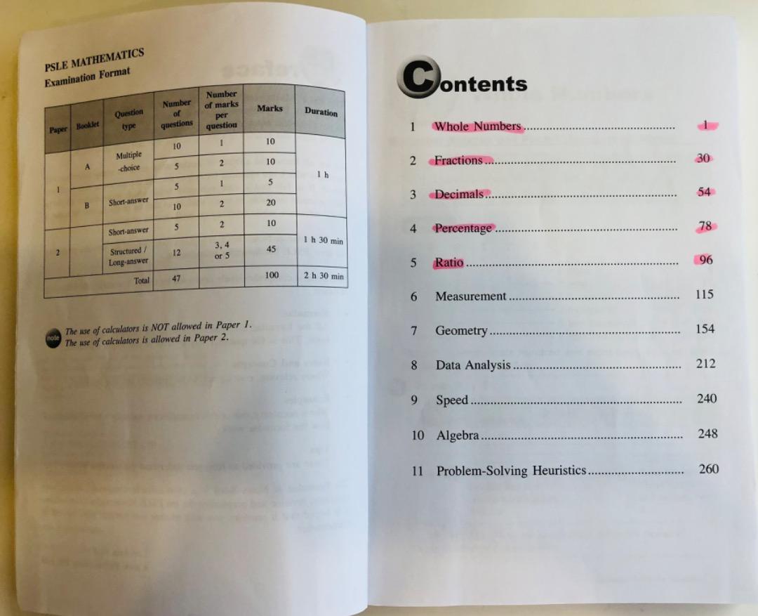 PSLE Mathematics Tutor (Formulae & Notes Book), Hobbies & Toys, Books ...