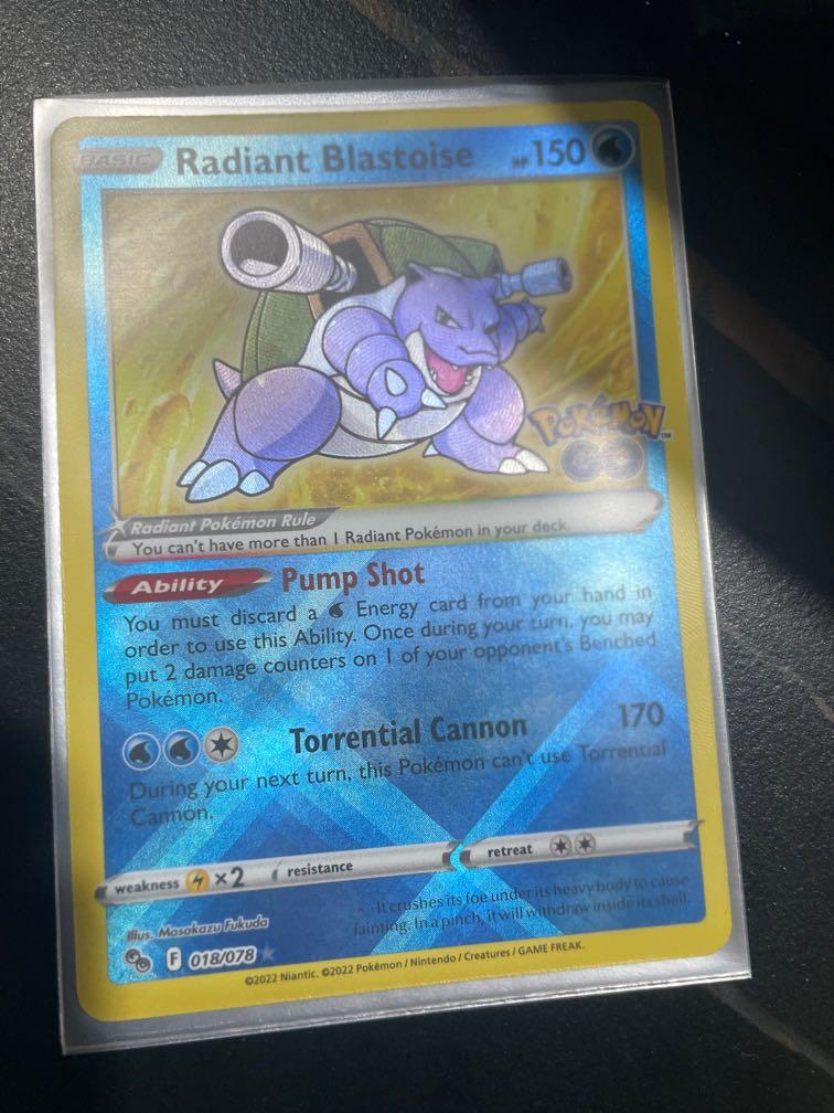 Radiant Blastoise, Hobbies & Toys, Toys & Games on Carousell