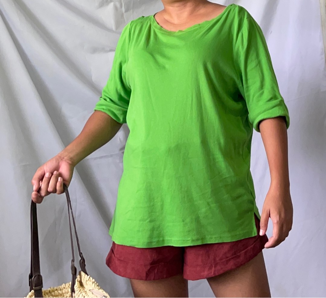 Ralph Lauren yellow green top, Women's Fashion, Tops, Shirts on Carousell