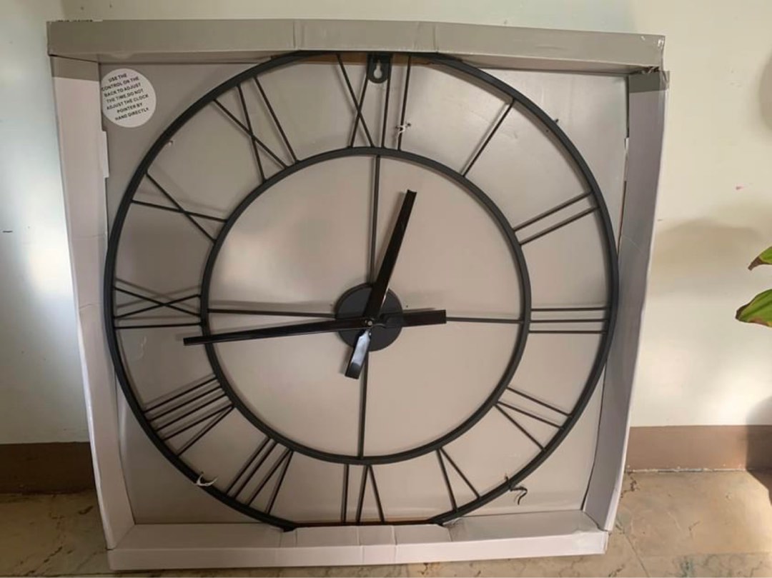 Retro Wall Clock pang display nalang po- NOT WORKING, Furniture & Home ...