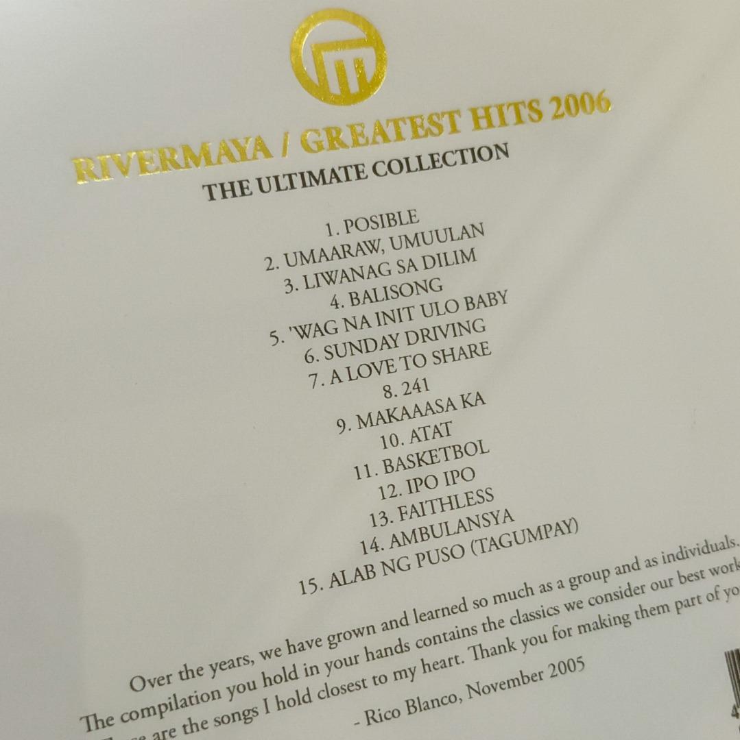 RIVERMAYA GREATEST HITS 2006 THE ULTIMATE COLLECTION, Hobbies & Toys ...