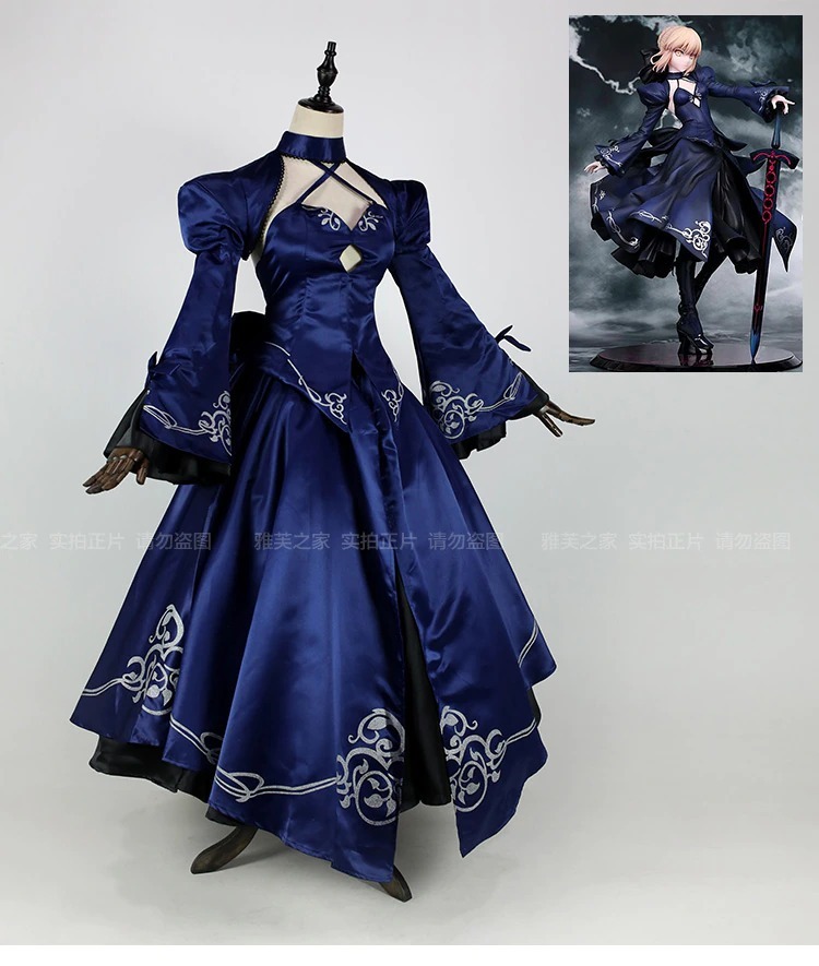 Saber alter fate stay night full cosplay set, Women's Fashion, Dresses ...