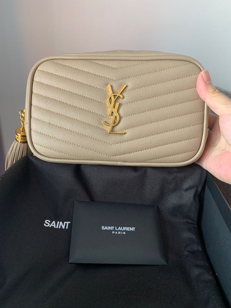 YSL Saint Laurent mini Lou camera bag, Women's Fashion, Bags & Wallets ...