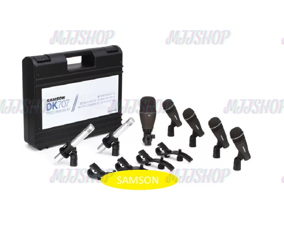 Samson DK707 7-piece Drum Microphone Kit, Hobbies & Toys, Music & Media ...