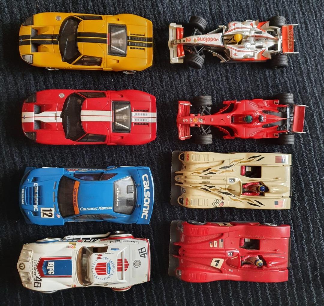SCALEXTRIC slot-car racing circuit & 8 cars, Hobbies & Toys, Toys ...