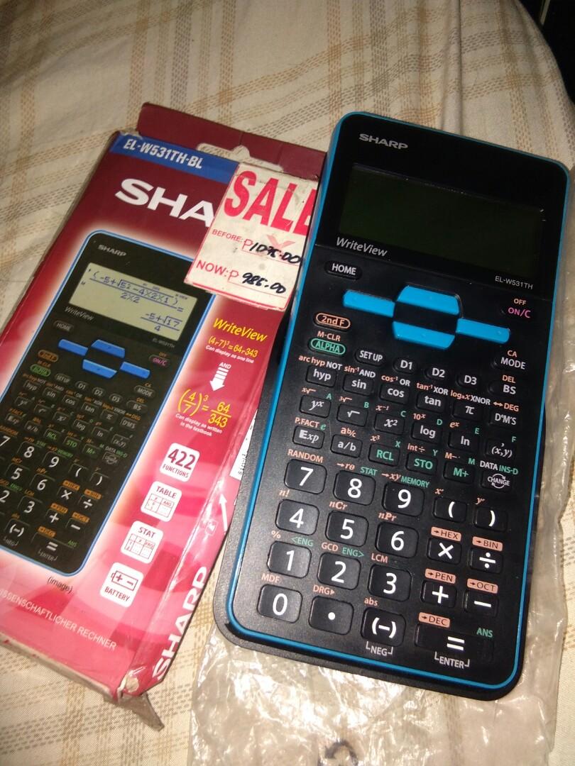 Sharp Scientific Calculator, Mobile Phones & Gadgets, Other Gadgets on Carousell