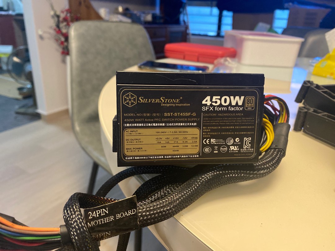 Silverstone SFX PSU 450w Gold, Computers & Tech, Parts & Accessories ...
