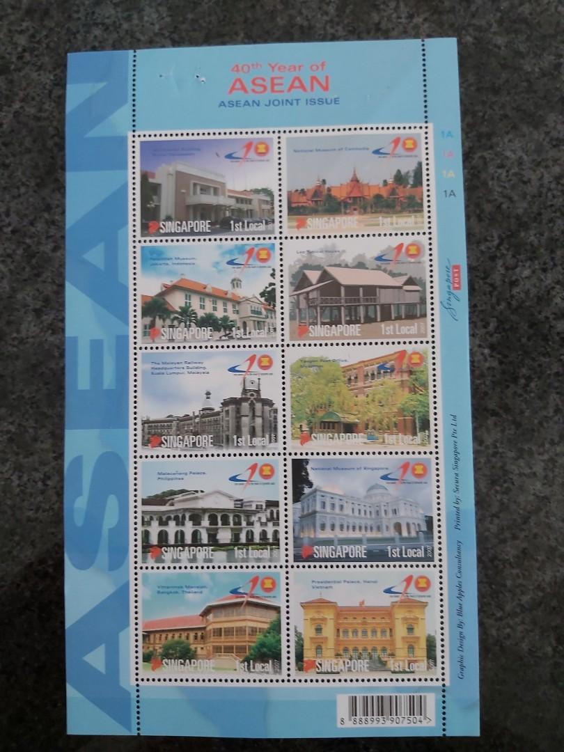 Singapore Asean commemorative stamp, Hobbies & Toys, Memorabilia & Collectibles, Stamps & Prints ...