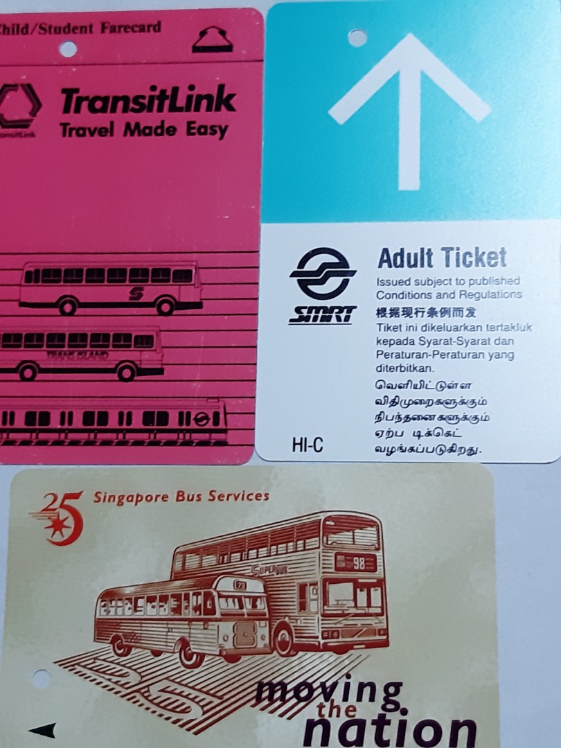 Singapore old MRT cards (brand new), Hobbies & Toys, Memorabilia ...