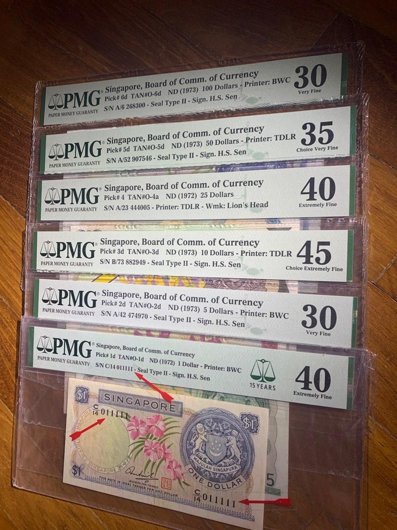 Singapore Orchid old notes full set, Hobbies & Toys, Memorabilia ...