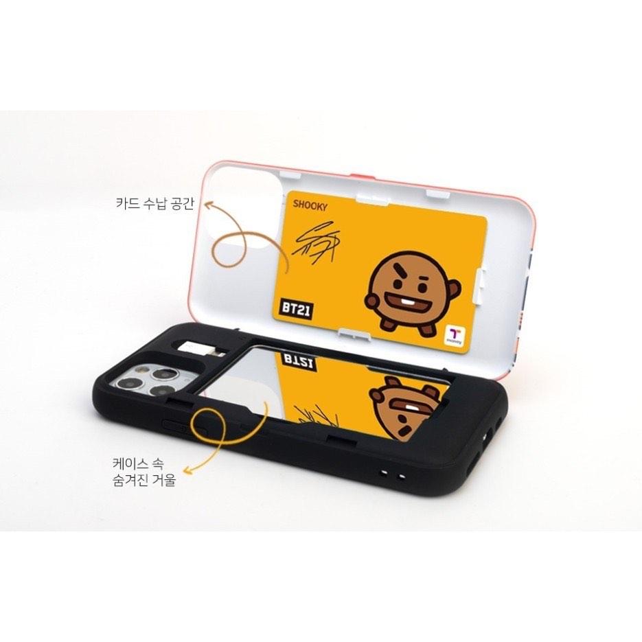 SKINU BT21 Hangout iPhone 11 Pro Card Bumper Case BTS V Taehyung Tata ...