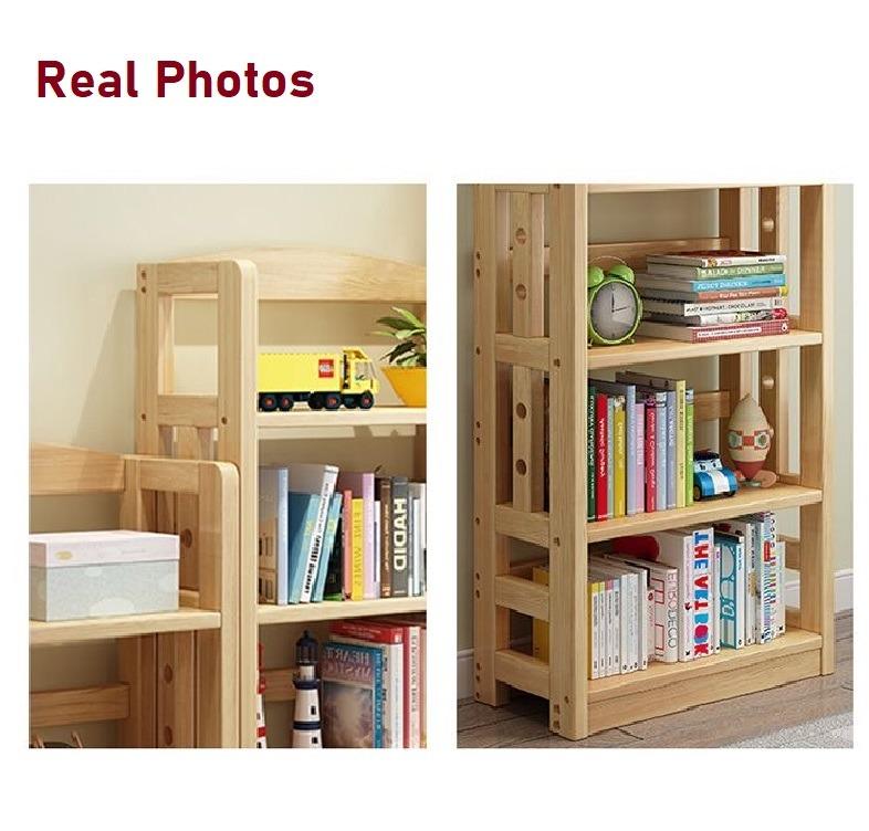 Solid Wood Book Shelving Book Shelves Free Standing Cabinet Display ...
