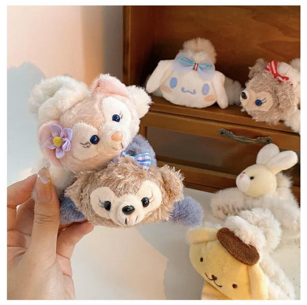 Stella Lou Duffy Linabell 玉桂狗 Melody 布甸狗 卡通 可愛 頭仔 鯊魚夾 髮夾 頭飾, 女裝, 手錶及配件 ...