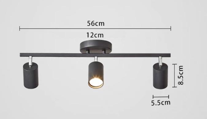 Track light round base tri-colour LED, Furniture & Home Living ...