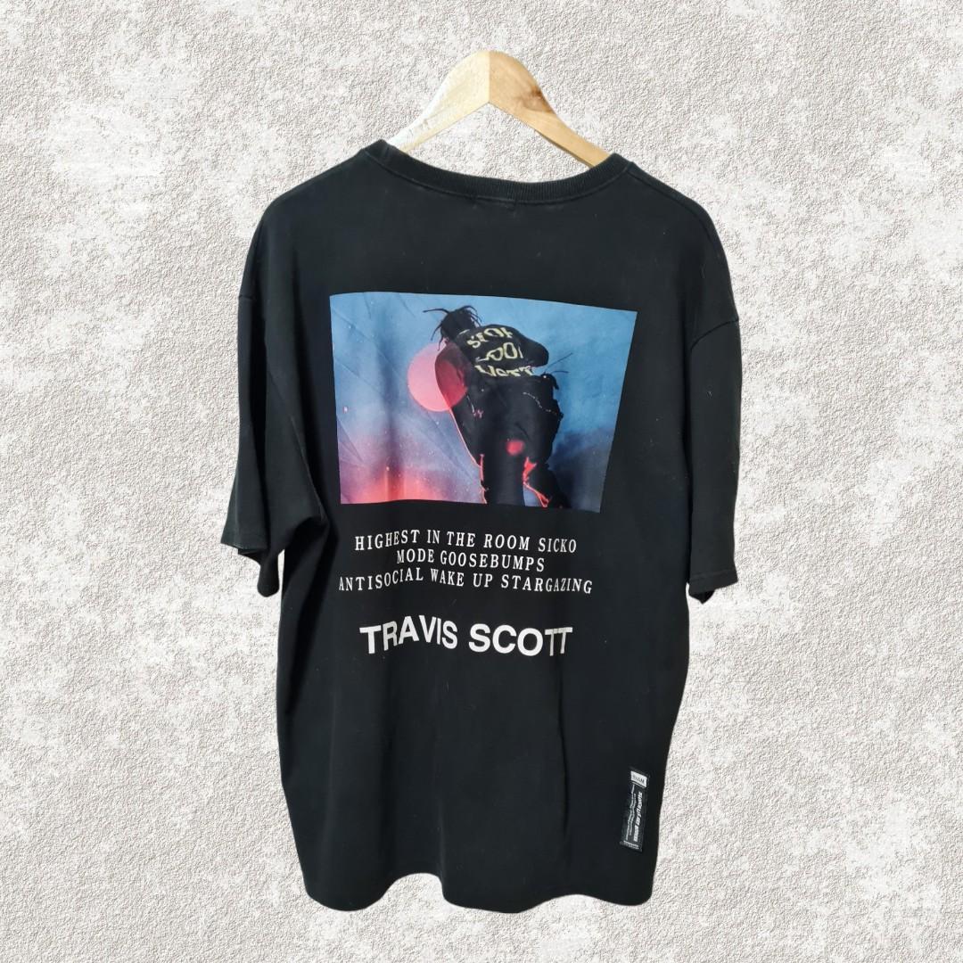 Travis Scott Tee, Men's Fashion, Tops & Sets, Tshirts & Polo Shirts on ...