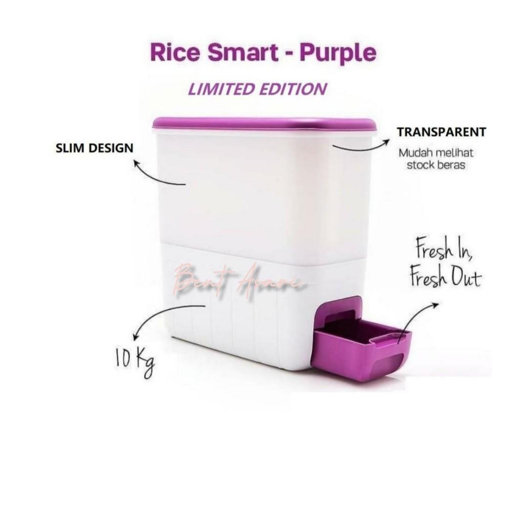 Tupperware Rice Smart Dispenser Purple Limited Edition, Furniture ...