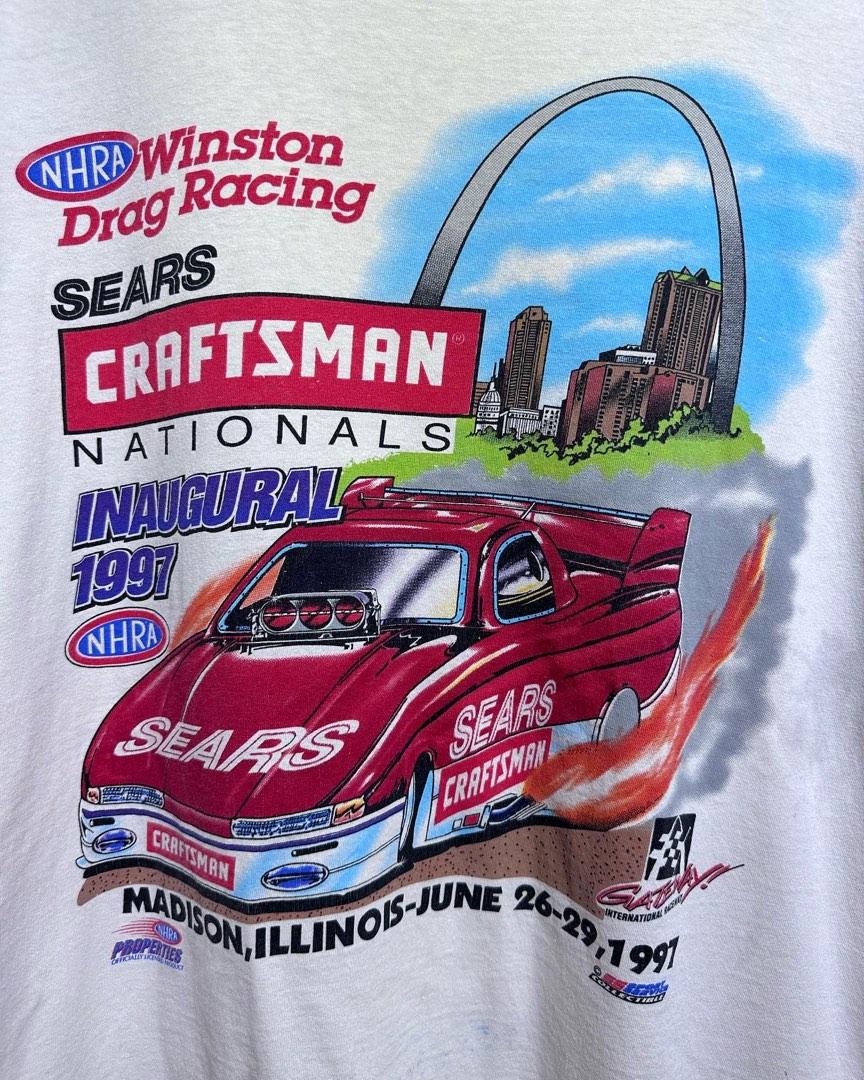 Vintage 1997 NHRA Winston Drag Racing Tee, Men's Fashion, Tops & Sets ...