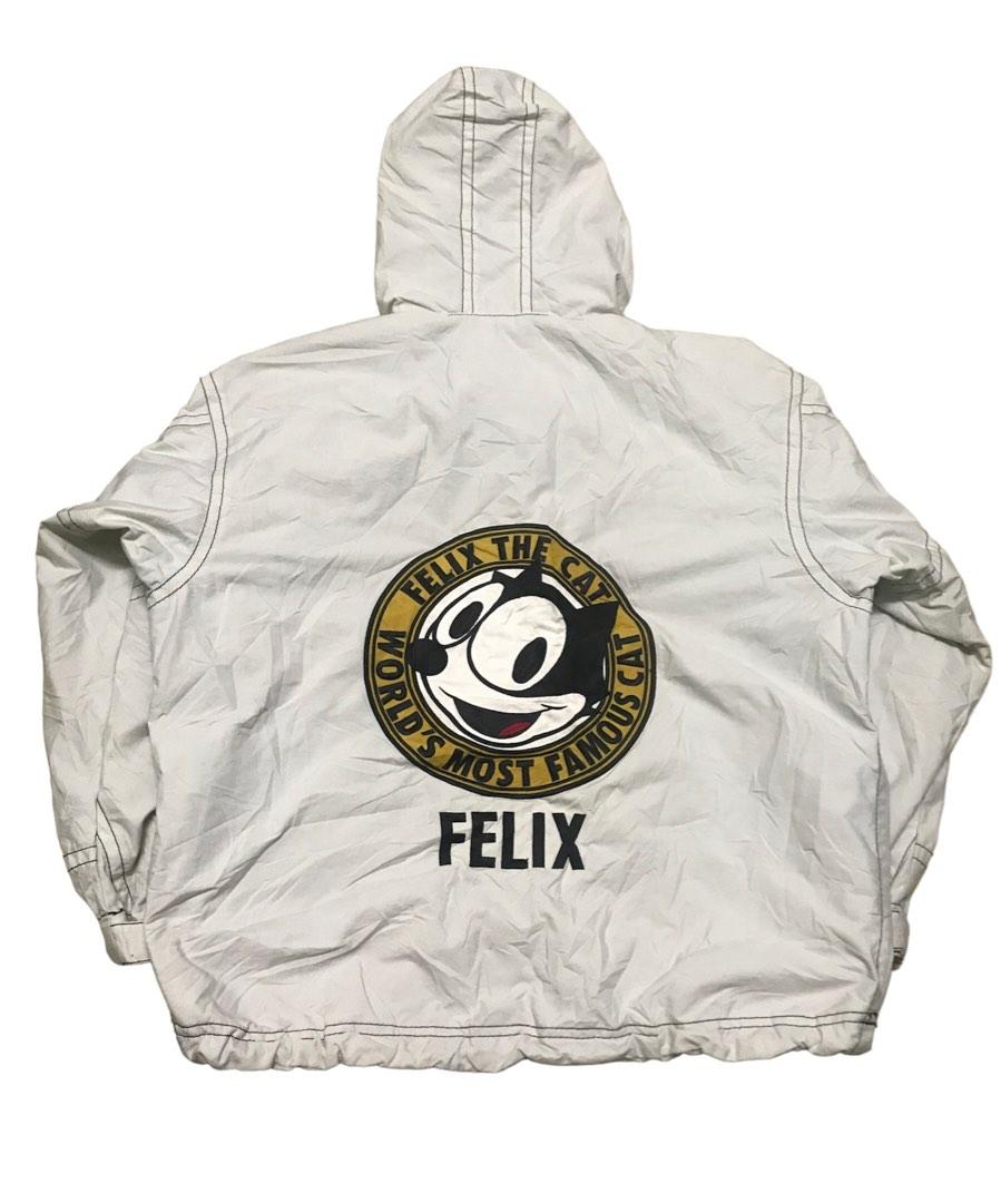 vintage 90s Felix The Cat Hoodie Jacket Sulam, Men's Fashion ...