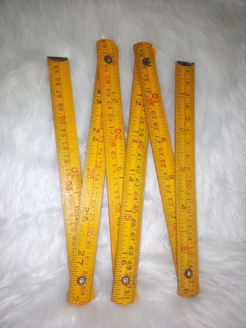 VINTAGE FOLDING RULER MADE OF WOOD, Hobbies & Toys, Memorabilia ...