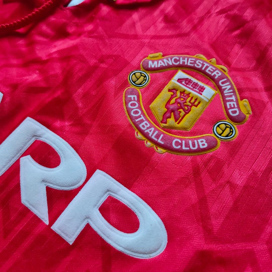 VINTAGE RARE UMBRO MANCHESTER UNITED F.C HOME KIT | 1992-94 Football ...