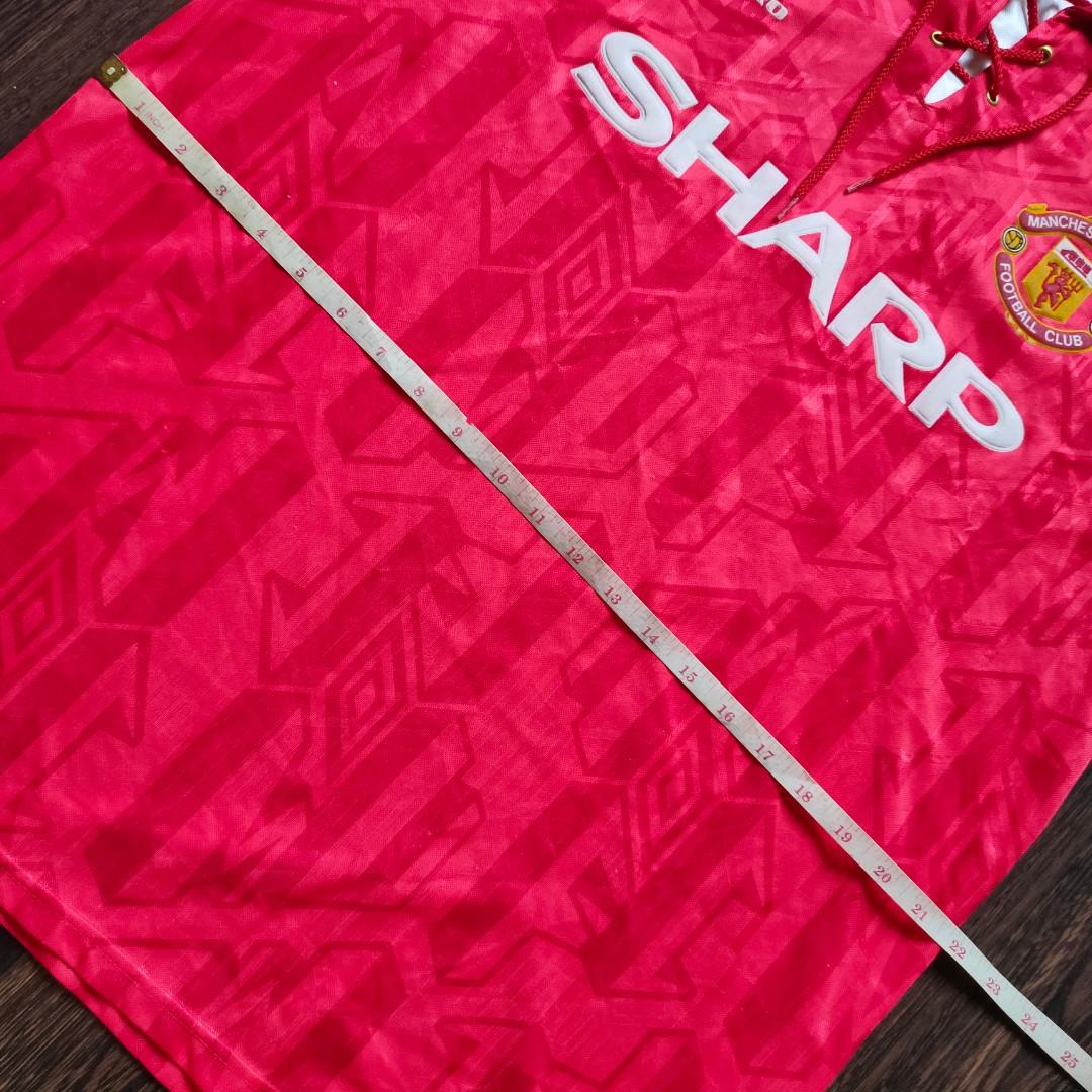 VINTAGE RARE UMBRO MANCHESTER UNITED F.C HOME KIT | 1992-94 Football ...