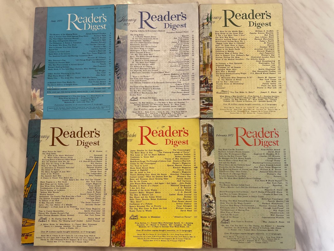 Vintage Readers Digest (1970s ), Hobbies & Toys, Books & Magazines ...