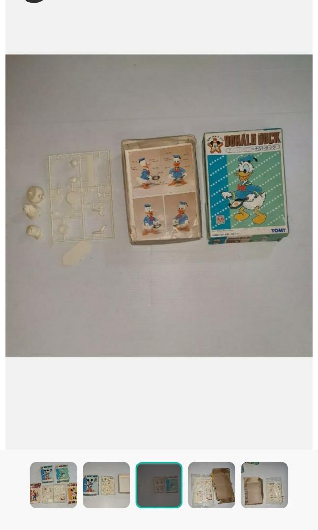 vintage tomy Disney mickey mouse Donald duck mini mouse goffy model kit ...