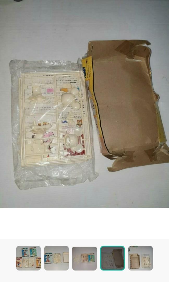 vintage tomy Disney mickey mouse Donald duck mini mouse goffy model kit ...