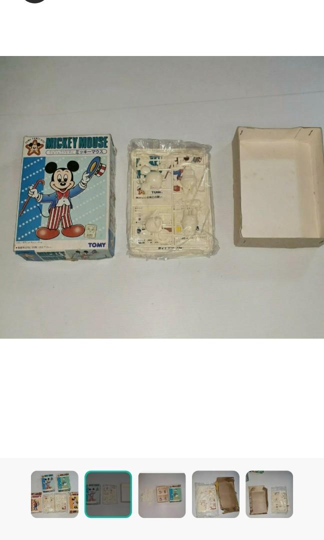 vintage tomy Disney mickey mouse Donald duck mini mouse goffy model kit ...