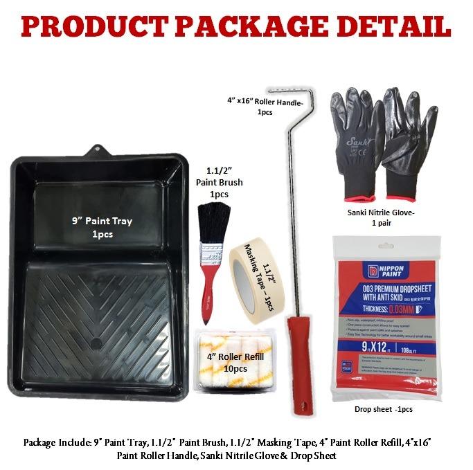 PAINT ROLLER PAINTING SET/ ESSENTIAL PAINTING SET/ HOUSE PAINTING SET ...