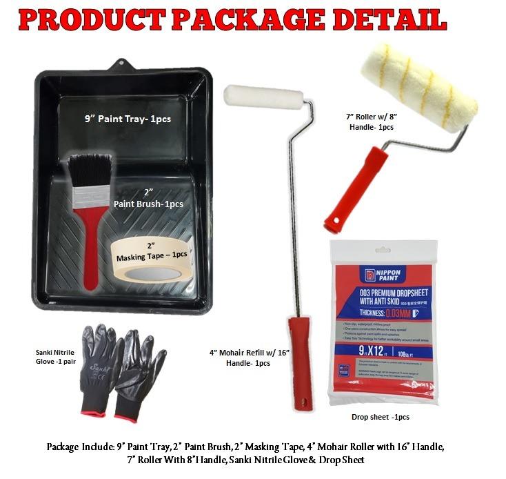 PAINT ROLLER PAINTING SET/ ESSENTIAL PAINTING SET/ HOUSE PAINTING SET ...