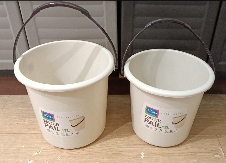 Water Pail 4 gallons & 5 gallons, Furniture & Home Living, Bathroom ...