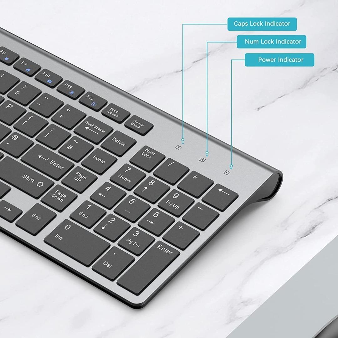 Wireless Keyboard with Numeric Keypad JOYACCESS 2.4G Slim and Compact ...