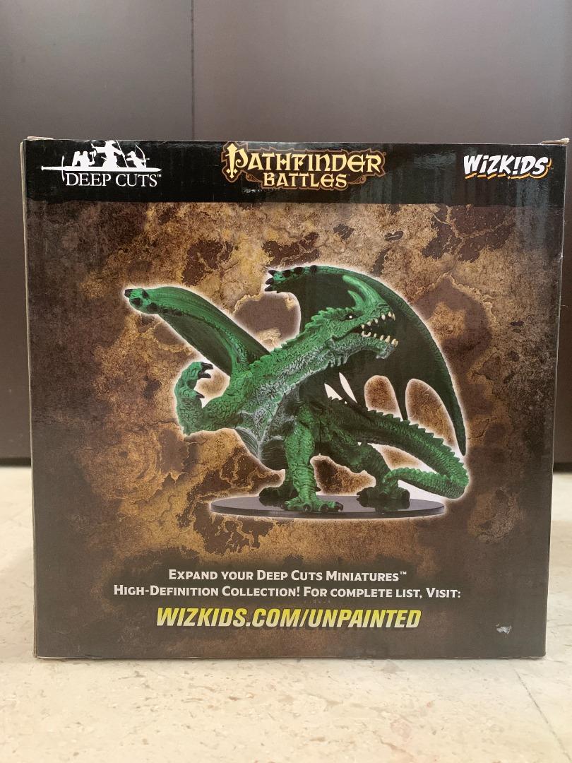 Wizkids Pathfinder gargantuan green dragon, Hobbies & Toys, Toys ...