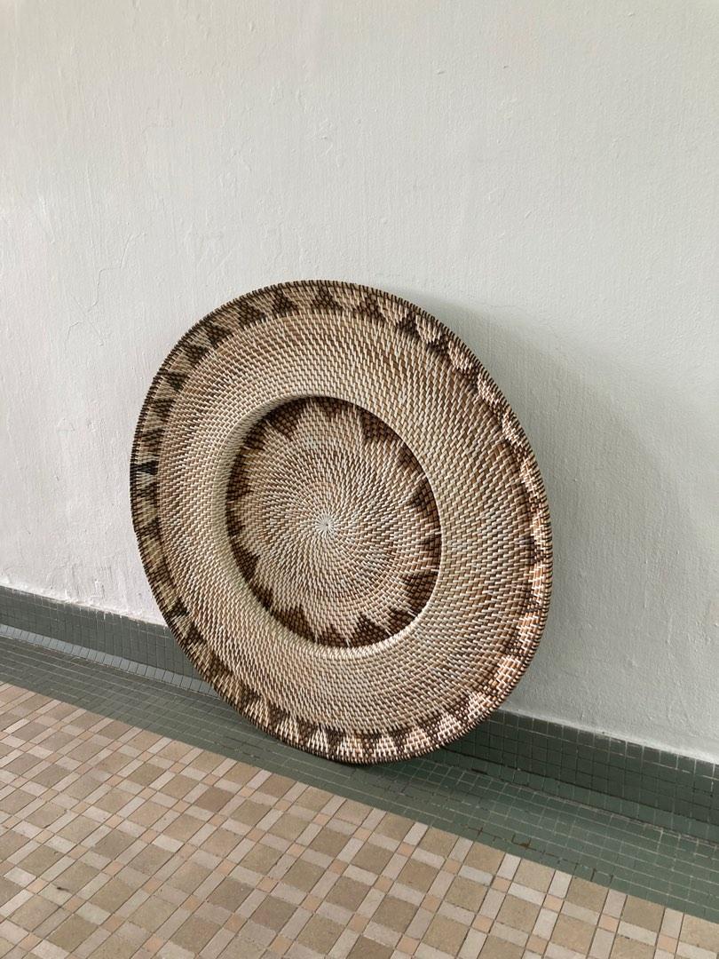 Woven Rattan Plate - Large, Furniture & Home Living, Home Decor, Other ...