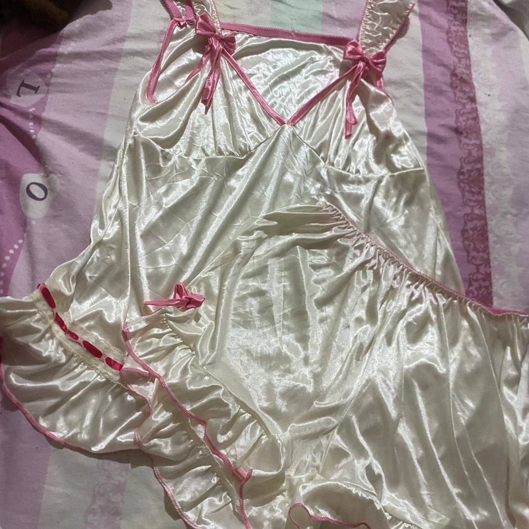 y2k coquette sleepwear set/coordinates, Women's Fashion, Dresses & Sets ...