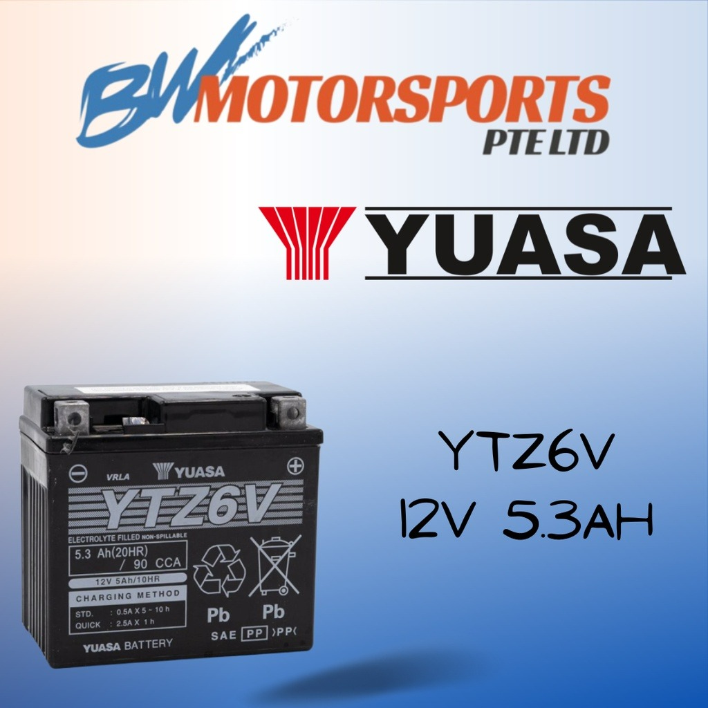 YUASA YTZ6V, Motorcycles, Motorcycle Accessories on Carousell