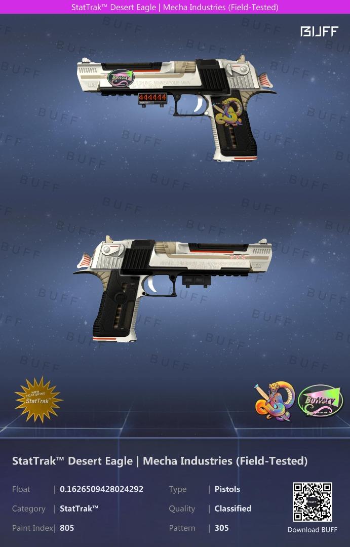 [0.16] Desert Eagle Deagle Mecha Industries StatTrak Field Tested ST FT ...