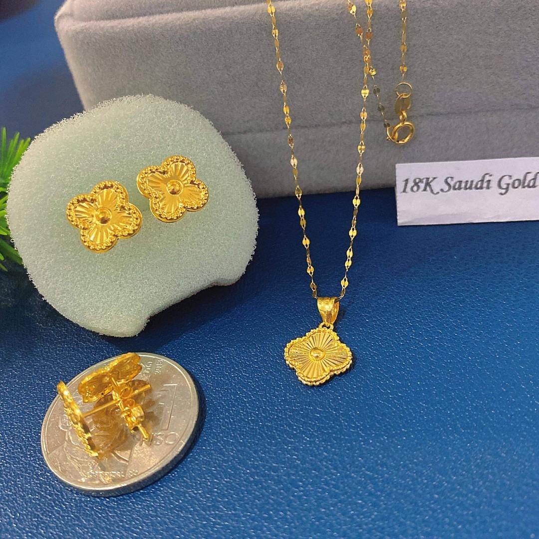 18k set saudi gold pawnable, Women's Fashion, Jewelry & Organizers ...