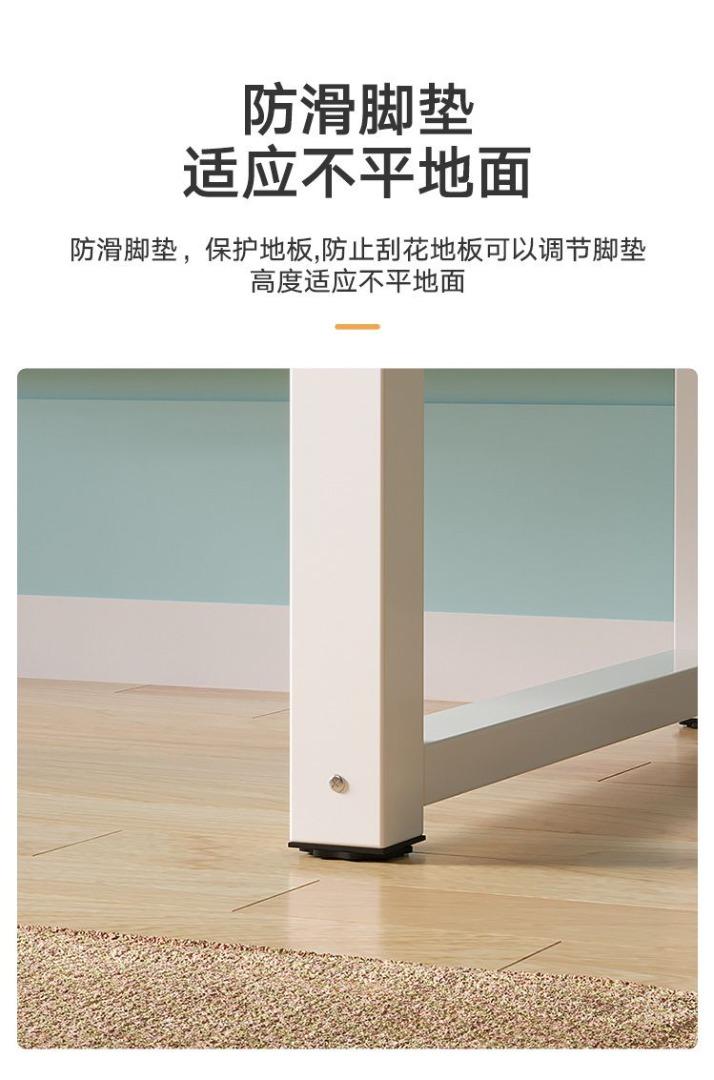 3-Tier Metal Study Table Computer Desk with Pegboard and Book Shelving ...