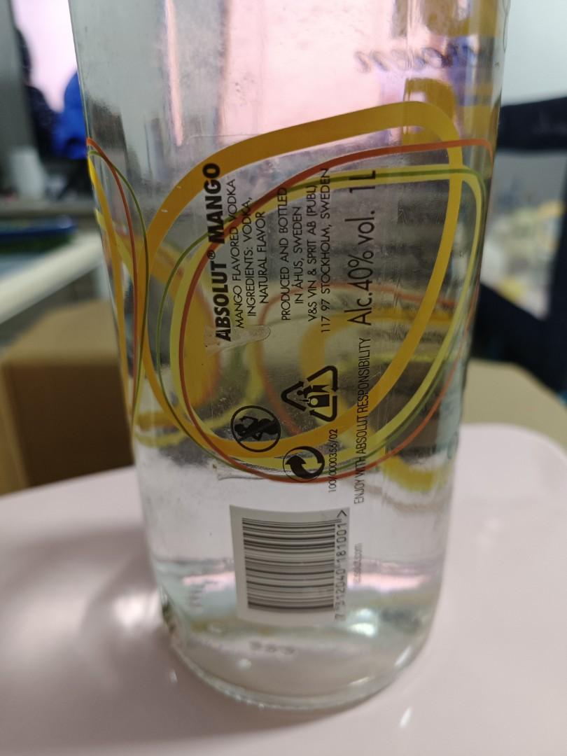 Absolut Mango 1 Liter ., Food & Drinks, Alcoholic Beverages on Carousell