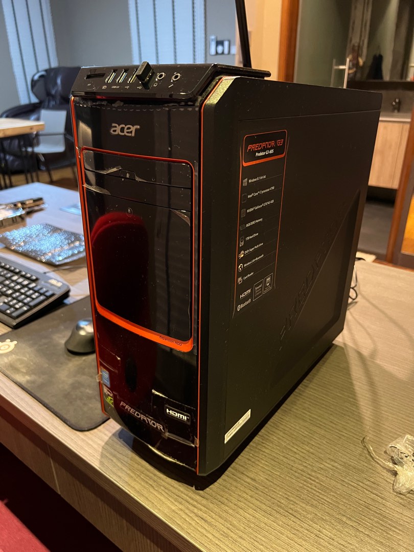 Acer Predator g3-605 (GTX 1050 Ti) gaming desktop, Computers & Tech ...