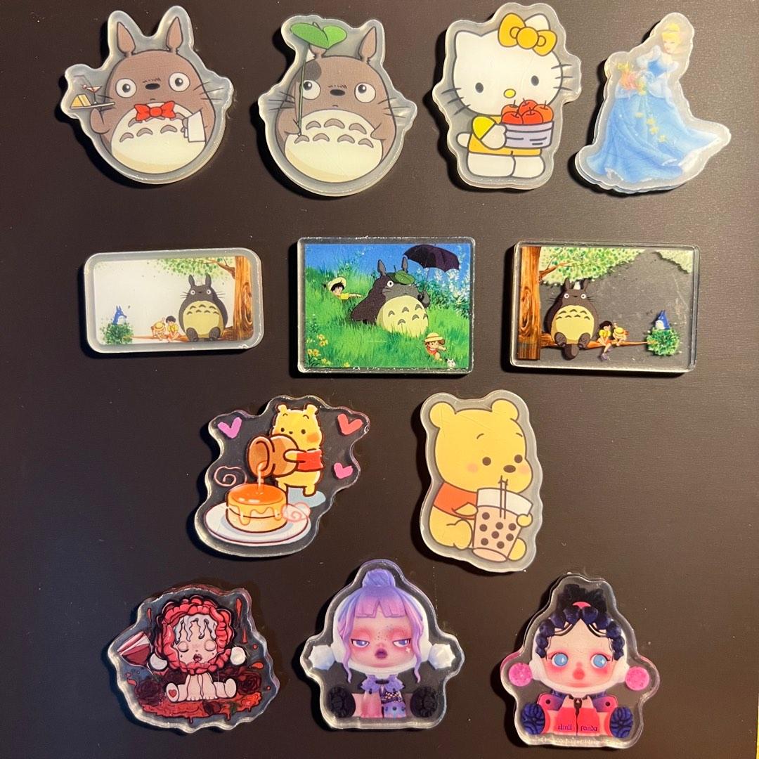 Acrylic charms - totoro, hello kitty, pooh, skullpanda, Hobbies & Toys ...
