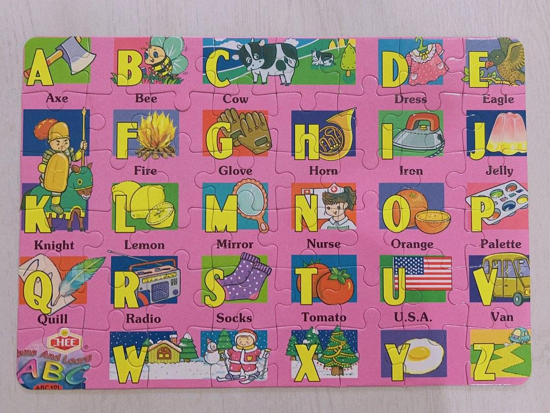 Alphabet puzzle, Hobbies & Toys, Toys & Games on Carousell