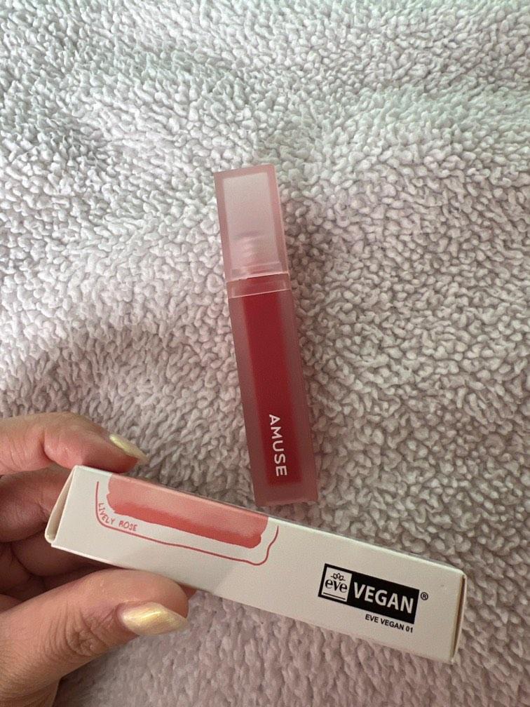 amuse dew velvet lip tint - 06 lively rose, Beauty & Personal Care ...